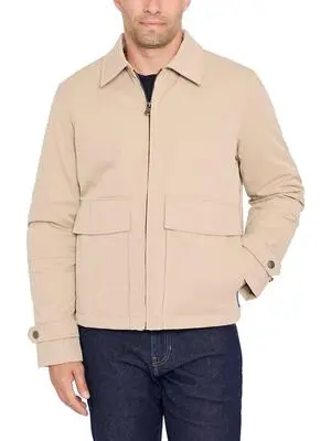IZOD Zip Front Work Jacket - Sand