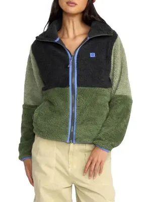 BILLABONG Switchback Zip Fleece Jacket - Hunter
