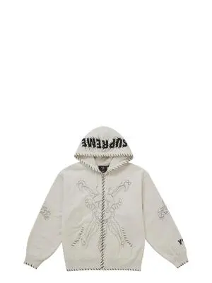 Supreme Supreme Y's By Yohji Yamamoto Zip Up Hooded Sweatshirt Natural