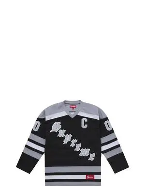 Supreme Fire & Ice Hockey Jersey - Black