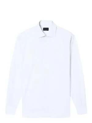 GIORGIO ARMANI Regular-Fit Shirt In Striped Luxury Cotton