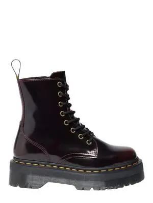 Dr. Martens Jadon Arcadia Leather Platform Boots - Cherry Red
