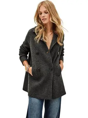 BA&SH Vesta Knitted Cardigan Coat