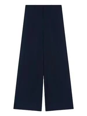 Giorgio Armani Wide-leg Technical-cady Trousers - Blue