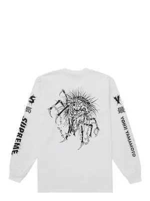 Supreme Y's Yohji Yamamoto Long Sleeve Tee Shirt - White