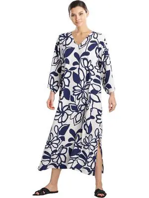 NATORI Miyu Floral Caftan