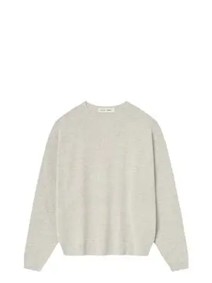 Fear Of God Essentials Waffle Crewneck Sweatshirt Heather Stone