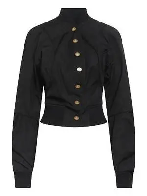 VIVIENNE WESTWOOD Bomber Jacket With Gathered Sleeves - Black