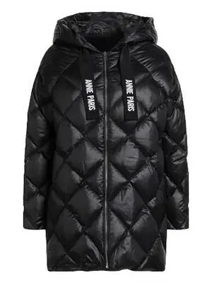 ANNIE PARIS Quilted Down Puffer Jacket - Black