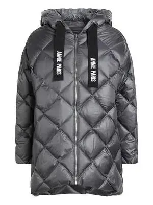 ANNIE PARIS Quilted Down Puffer Jacket - Grey