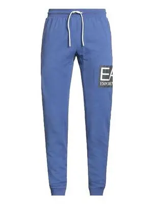 EA7 Pants Size Cotton, Elastane - Blue