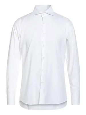 BAGUTTA Shirt Size Cotton, Elastane - White