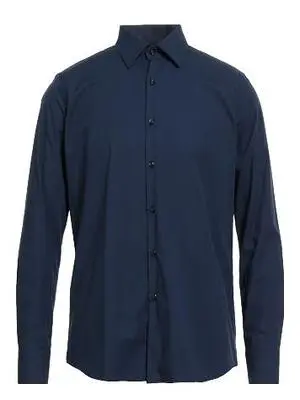 BAGUTTA Shirt Size Cotton, Elastane - Navy