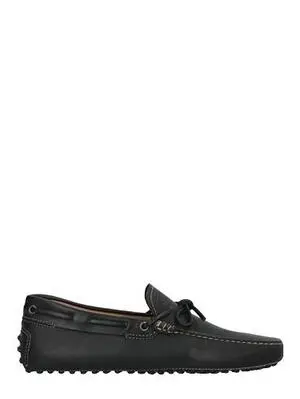 TOD'S Leather Driving Loafers - Black
