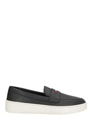 Bally Pebbled Leather Sneakers - Black
