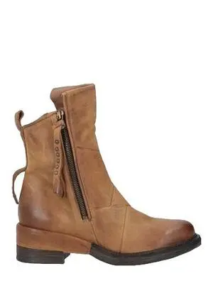 A.S.98 Leather Ankle Boots - Beige