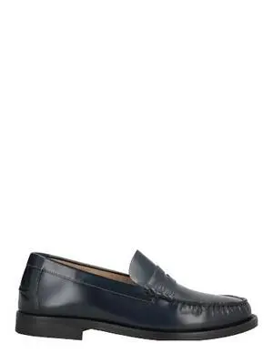 ANTICA CUOIERIA Loafers In Glossed-leather - Blue