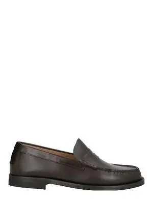 ANTICA CUOIERIA Loafers In Glossed-leather - Brown