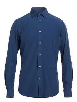 Scotch & Soda Shirt Light Size Polyester, Elastane - Blue