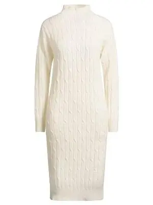 Peserico Easy Midi Wool-cashmere Dress - White