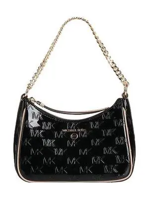 Michael Kors Hobo Bag With Logo Print - Black