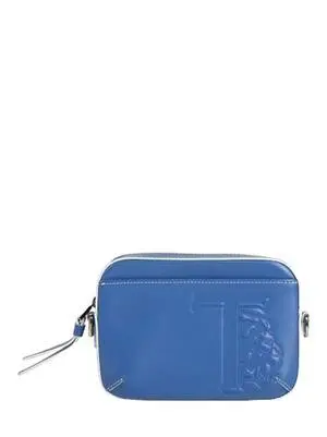 TOD'S Leather Camera Crossbody Bag - Blue