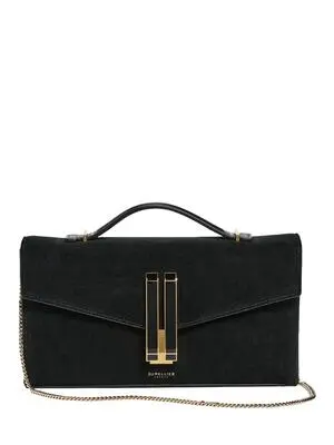 DEMELLIER Vancouver Clutch Handbag - Black/black W/ Enamel