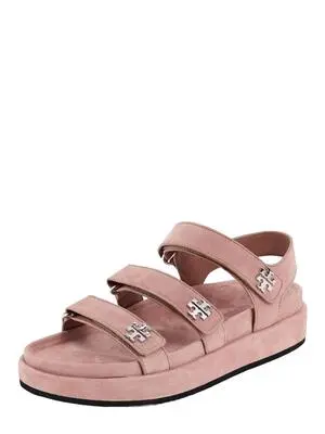 Tory Burch Kira Triple Strap Sport Sandals - Malva/silver