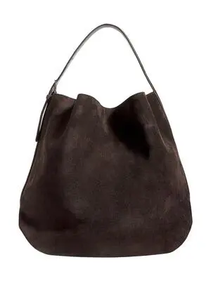 TOTÊME Suede Belted Tote Bag - Brown