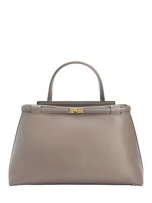 Janessa Leoné Leone Leather Top Handle Bag - Neutral