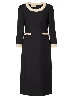 Valentino Garavani Crepe Couture Midi Dress - Black