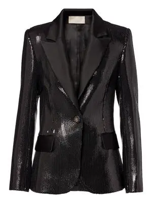 ELIE SAAB Sequined Satin Blazer