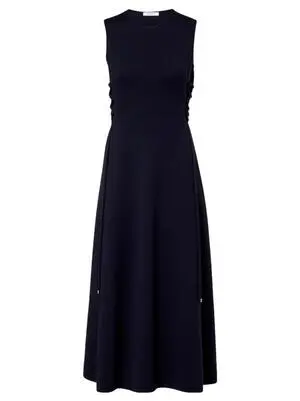 Max Mara Delfi Virgin Wool Midi Dress - Blue