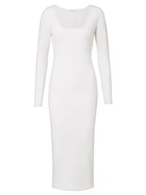 Max Mara Sophia Wool-blend Midi Dress - White