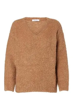 Max Mara Camel Hair And Silk Sweater - Beige