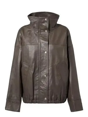 RÓHE Leather Jacket - Brown