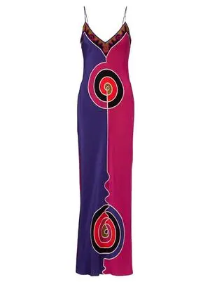 Emilio Pucci Printed Silk Crêpe De Chine Maxi Dress - Multicoloured