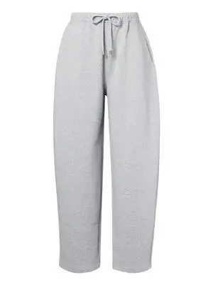 Sportmax Albania Cotton-blend Sweatpants - Grey