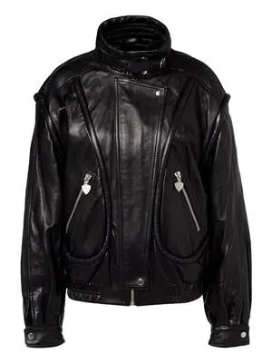 Isabel Marant Leather Biker Jacket - Black