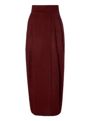 Max Mara Zattera Pencil Skirt - Burgundy