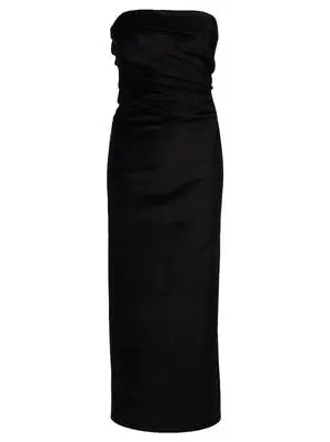 Tove Sabella Velvet Midi Dress - Black