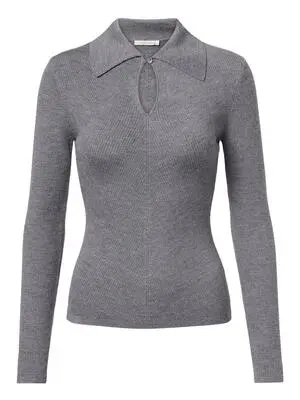 EMILIA WICKSTEAD Ambrose Wool Sweater - Grey