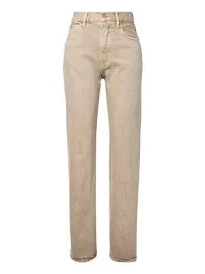 SLVRLAKE London Straight Leg Jeans - Beige