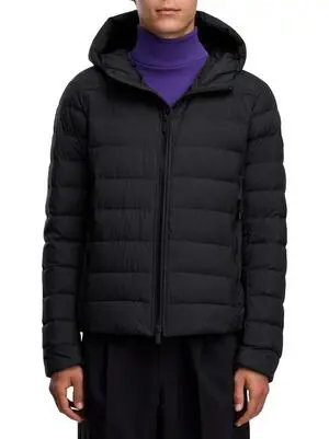 Canada Goose Crofton Water Repellent Packable Down Hooded Jacket - Black - Noir