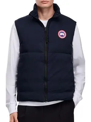 Canada Goose Lodge Packable 750 Fill Power Down Vest Atlantic Navy - Bleu Mar