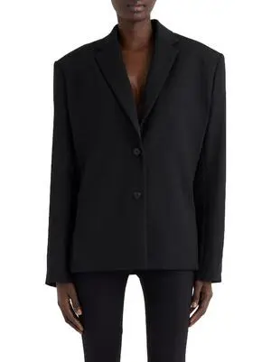 Jacquemus La Veste Carree Virgin Wool Blazer - Black
