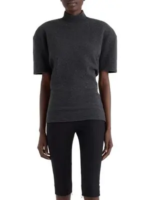 Jacquemus La Maille Castagna Merino Wool & Cashmere Sweater - Dark Grey