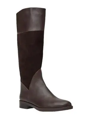 Aquatalia Regina Weatherproof Knee High Boot - Espresso Suede