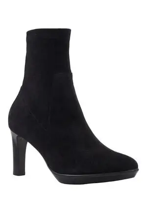 Aquatalia Rhumba Low Weatherproof Bootie Black Suede