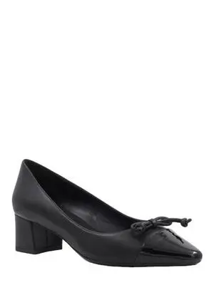 Aquatalia Palica Weatherproof Leather Pumps - Black/black Nappa